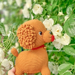 Happy Poodle Crochet Puppy, Crochet Pattern, Crochet Poodle, Amigurumi ...