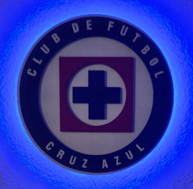 Cruz Azul CF Wooden Sign, Diseño De Madera Del Cruz Azul - Etsy