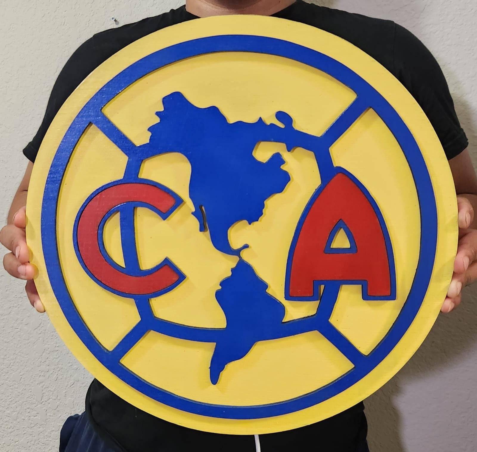 Club America Wooden Sign, Diseño De Madera De Club De America - Etsy