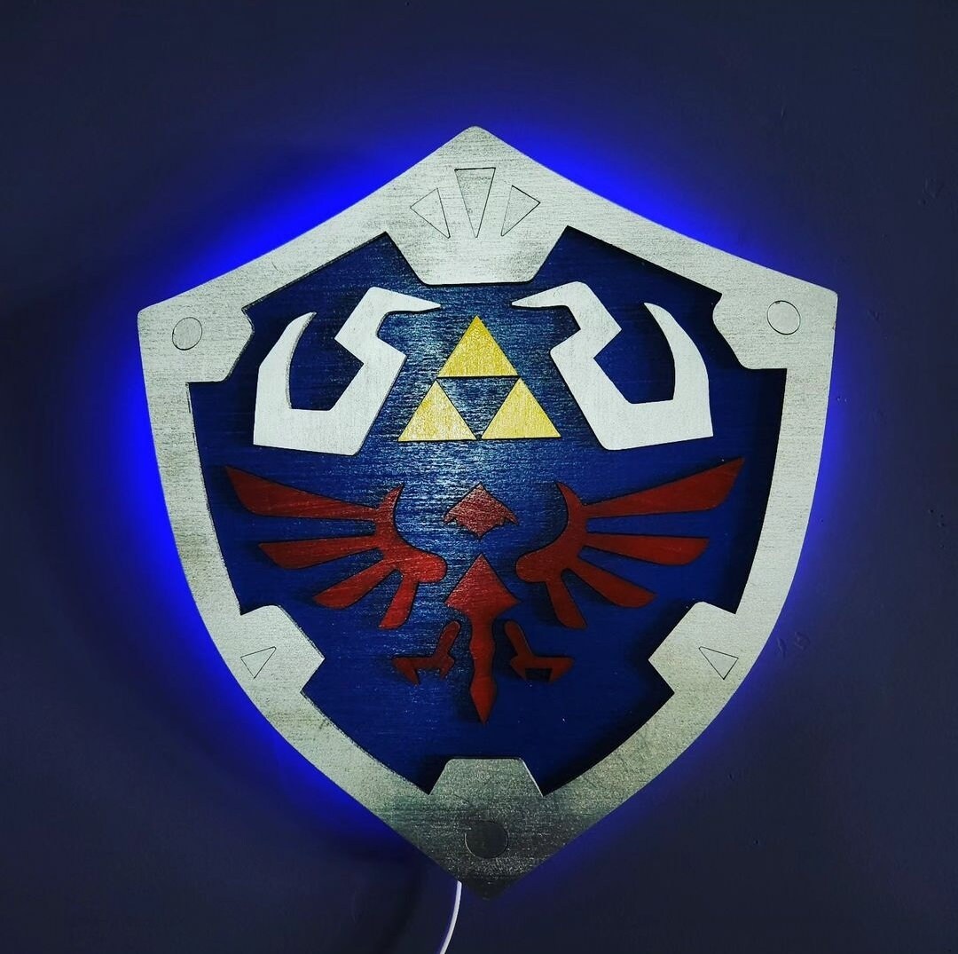 Wooden Wall Art of Link's Hylian Shield From Legend of Zelda - Etsy