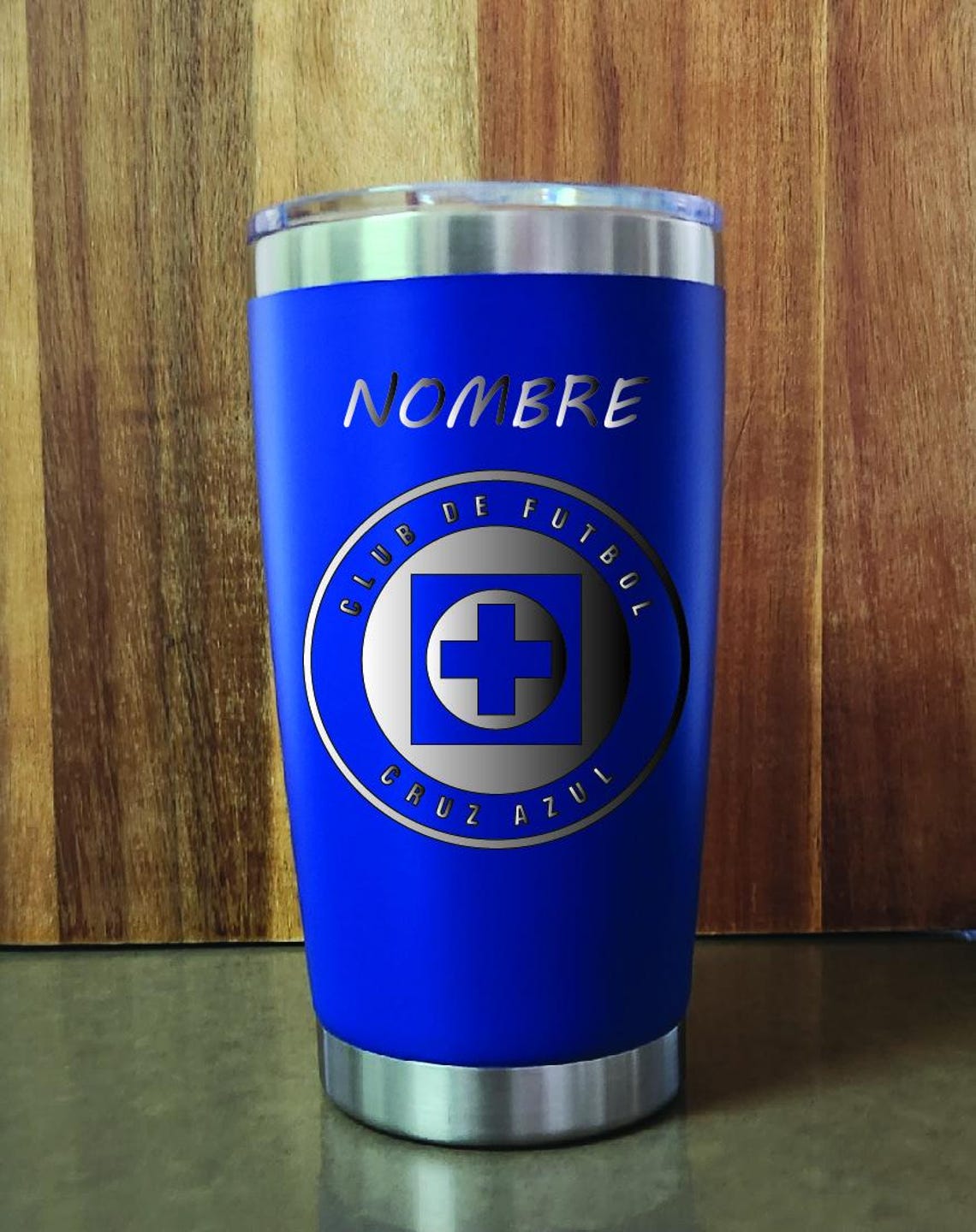 Cruz Azul Laser Engraved Tumbler 20oz, Vaso Termico Grabado De Cruz ...