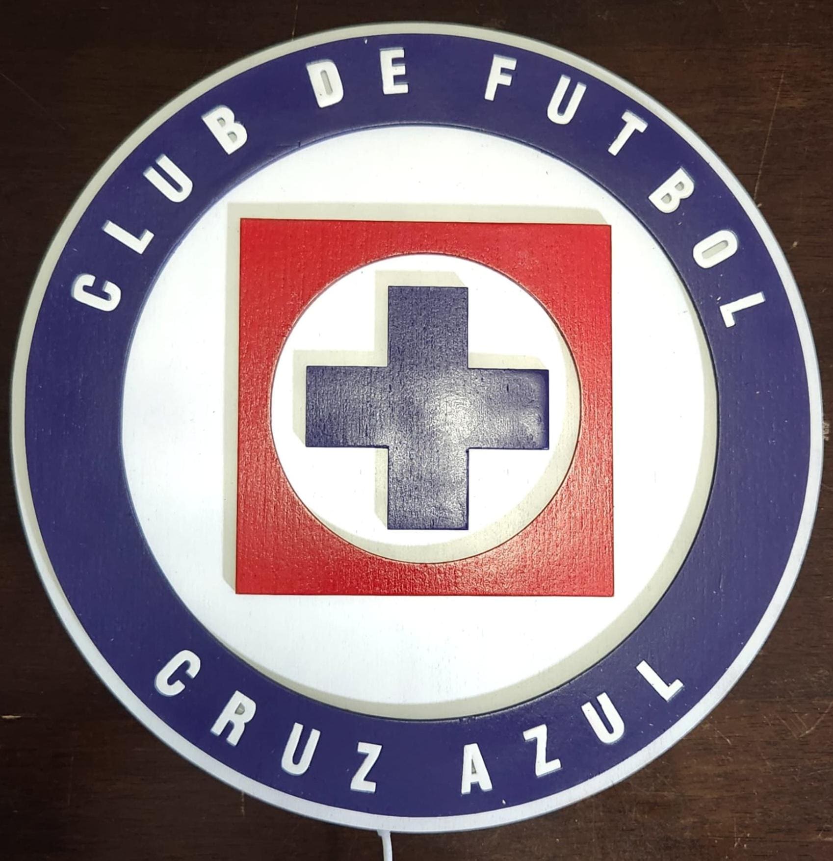 Cruz Azul CF Wooden Sign, Diseño De Madera Del Cruz Azul - Etsy