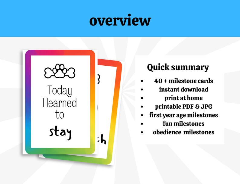 Puppy Milestone Printables, Pet Milestone Cards, Dog Milestone, Furbaby ...