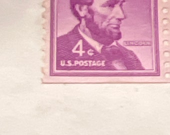 4 Cent Lincoln Stamp - Etsy