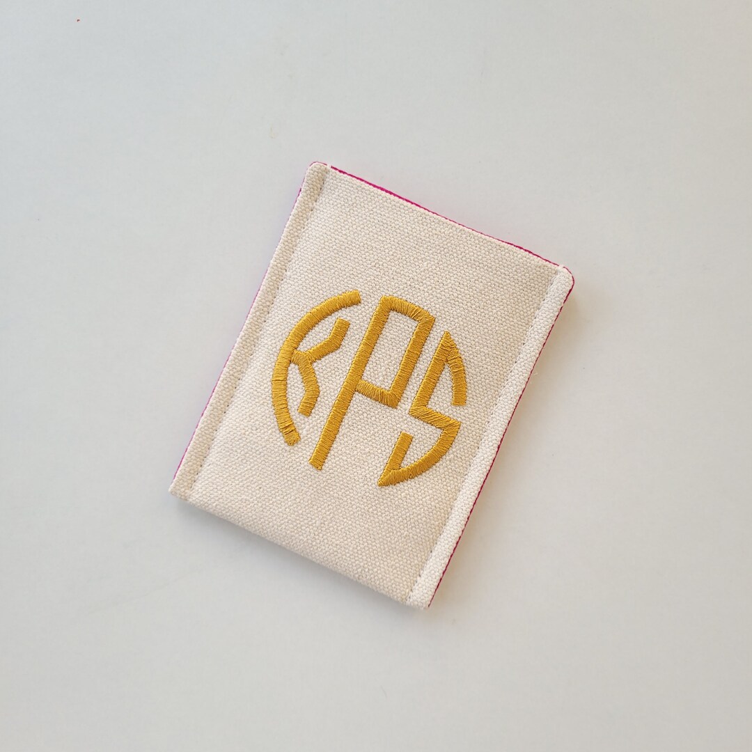 Monogram Birth Control Pill Case Sleeve, Small Monogram Money Pouch - Etsy