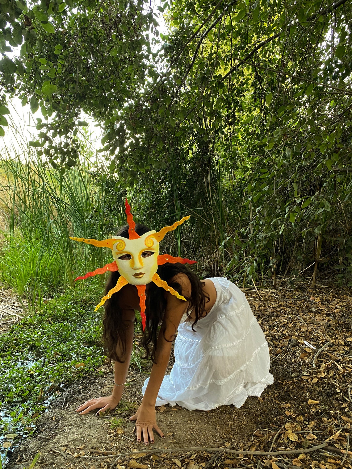Mask Sun Goddess Handmade - Etsy