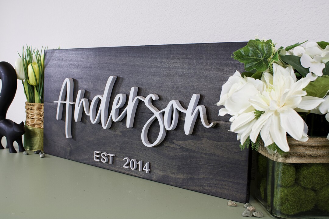 Pallet Sign Gift / Last Name Sign / Custom Wood Sign / Established Sign ...