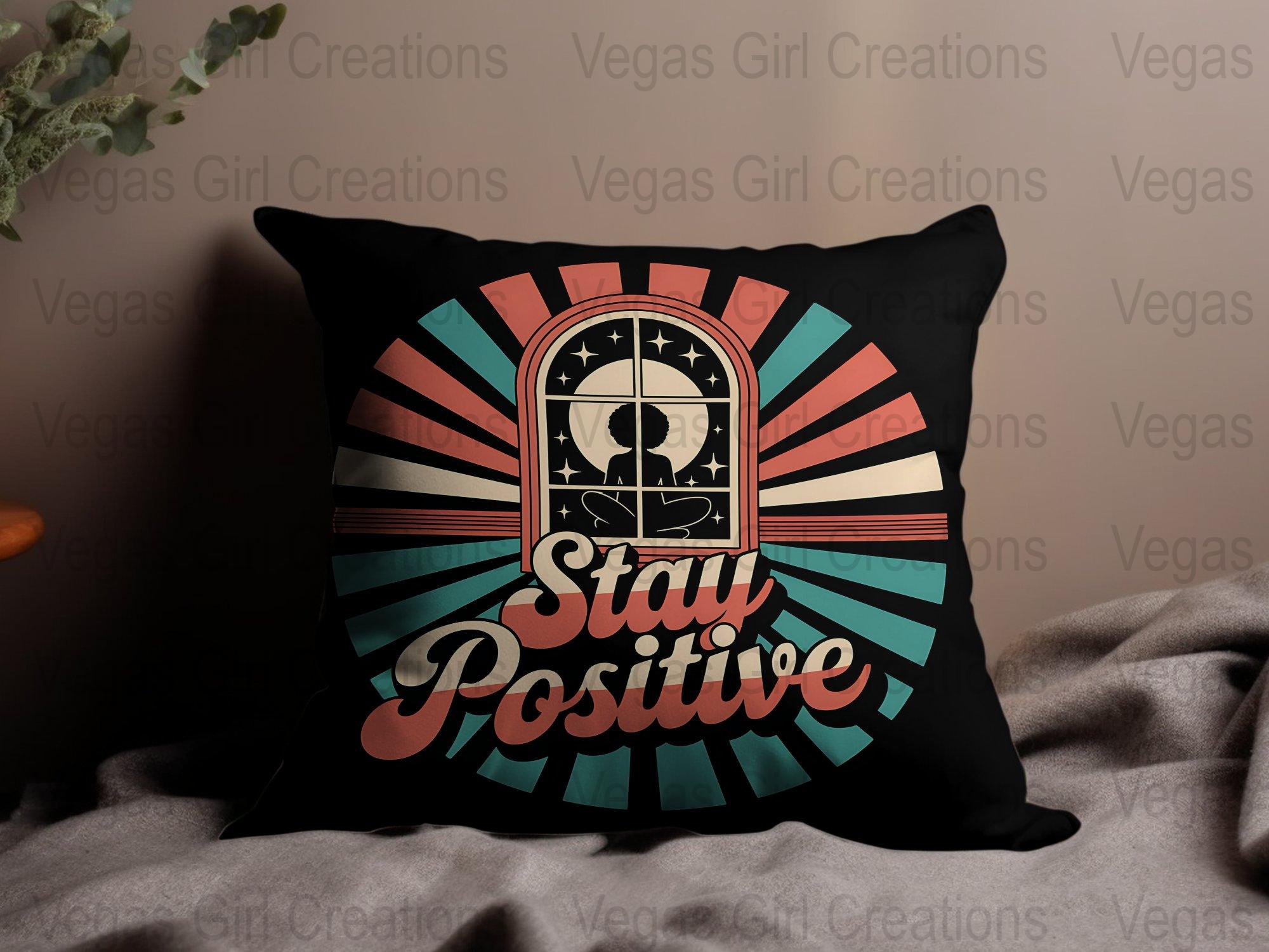 Stay Positive Digital Art, Motivational Wall Decor, Instant Download ...