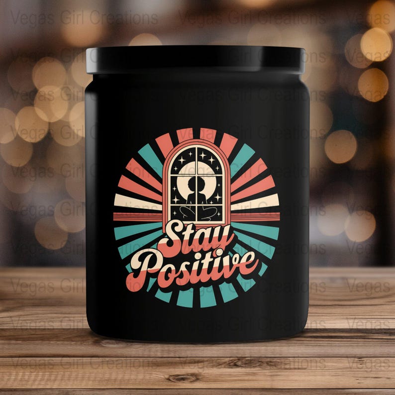 Stay Positive Digital Art, Motivational Wall Decor, Instant Download ...