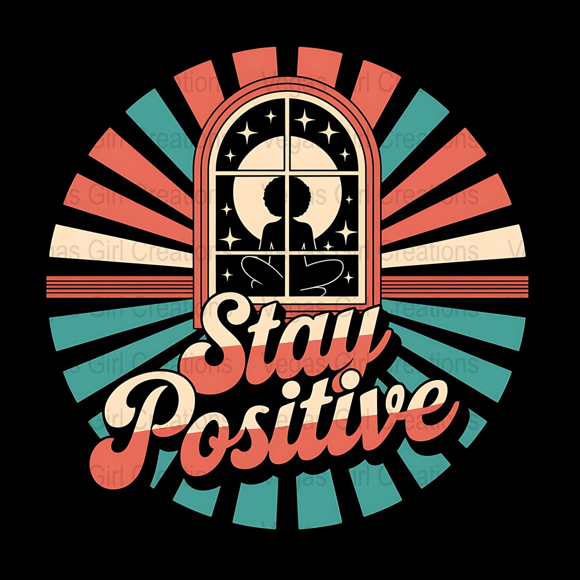 Stay Positive Digital Art, Motivational Wall Decor, Instant Download ...