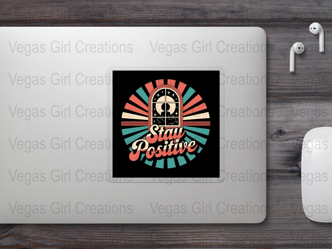 Stay Positive Digital Art, Motivational Wall Decor, Instant Download ...