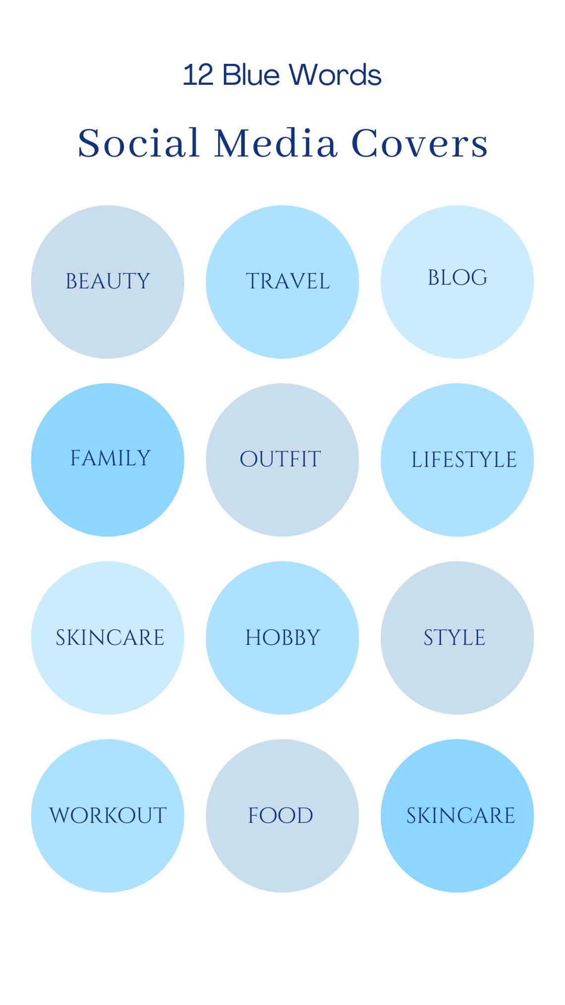 12 Blue Instagram Highlight Cover | PNG Instagram Story Covers ...