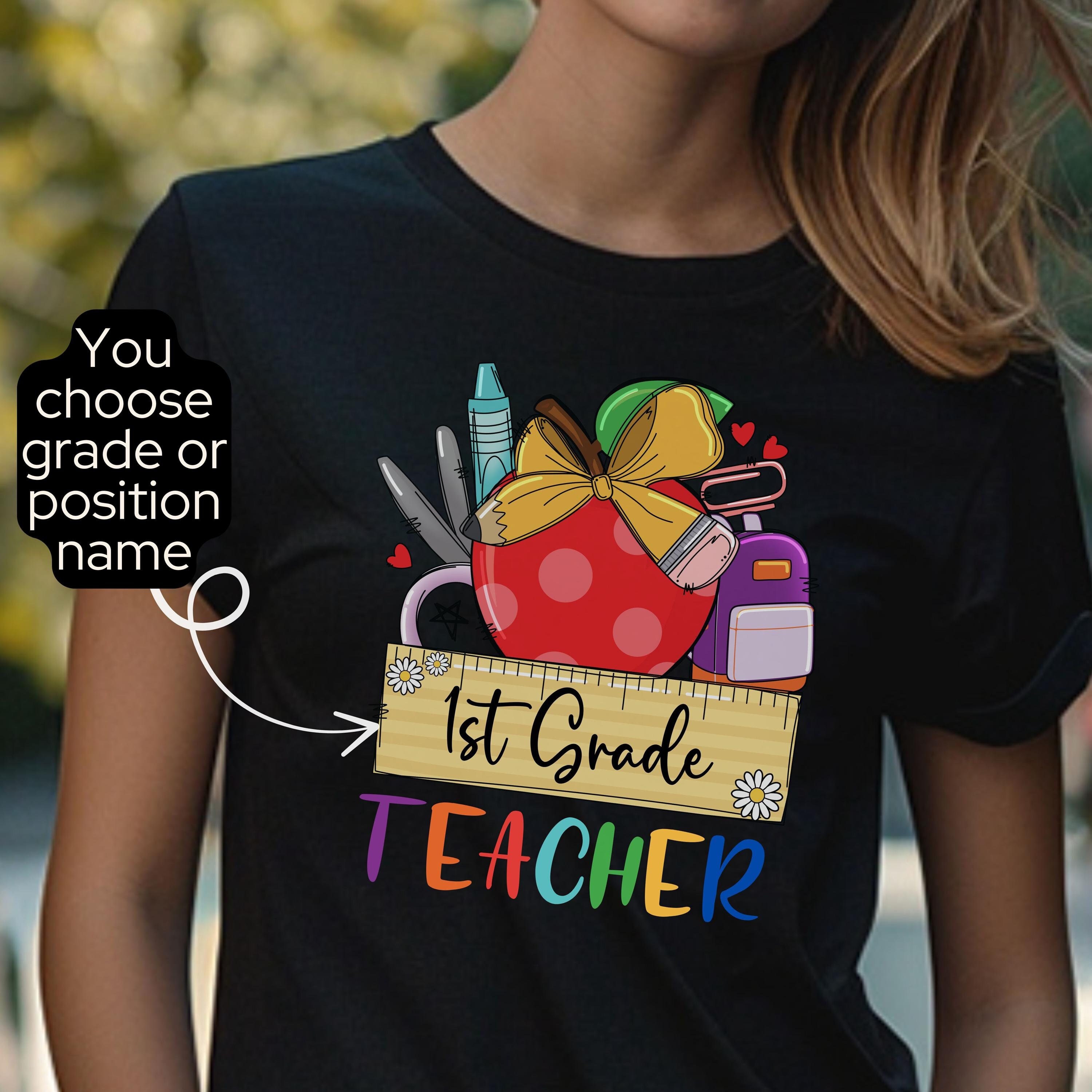 Personalized Profession Teacher Shirts for Everyday, Back to School or ...