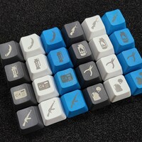 Valorant Engraved Solid Steel Artisan Gold Silver Metal Keycap Cherry ...