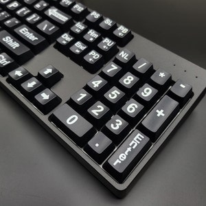 Custom Large Printed Mechanical Keyboard | Low Vision Mechanical ...
