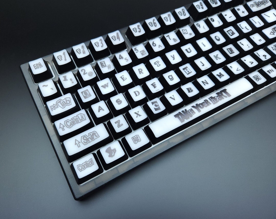 Persona5 Theme Inverted Pudding Keycap Set | Anime Keycap Set | Gaming ...