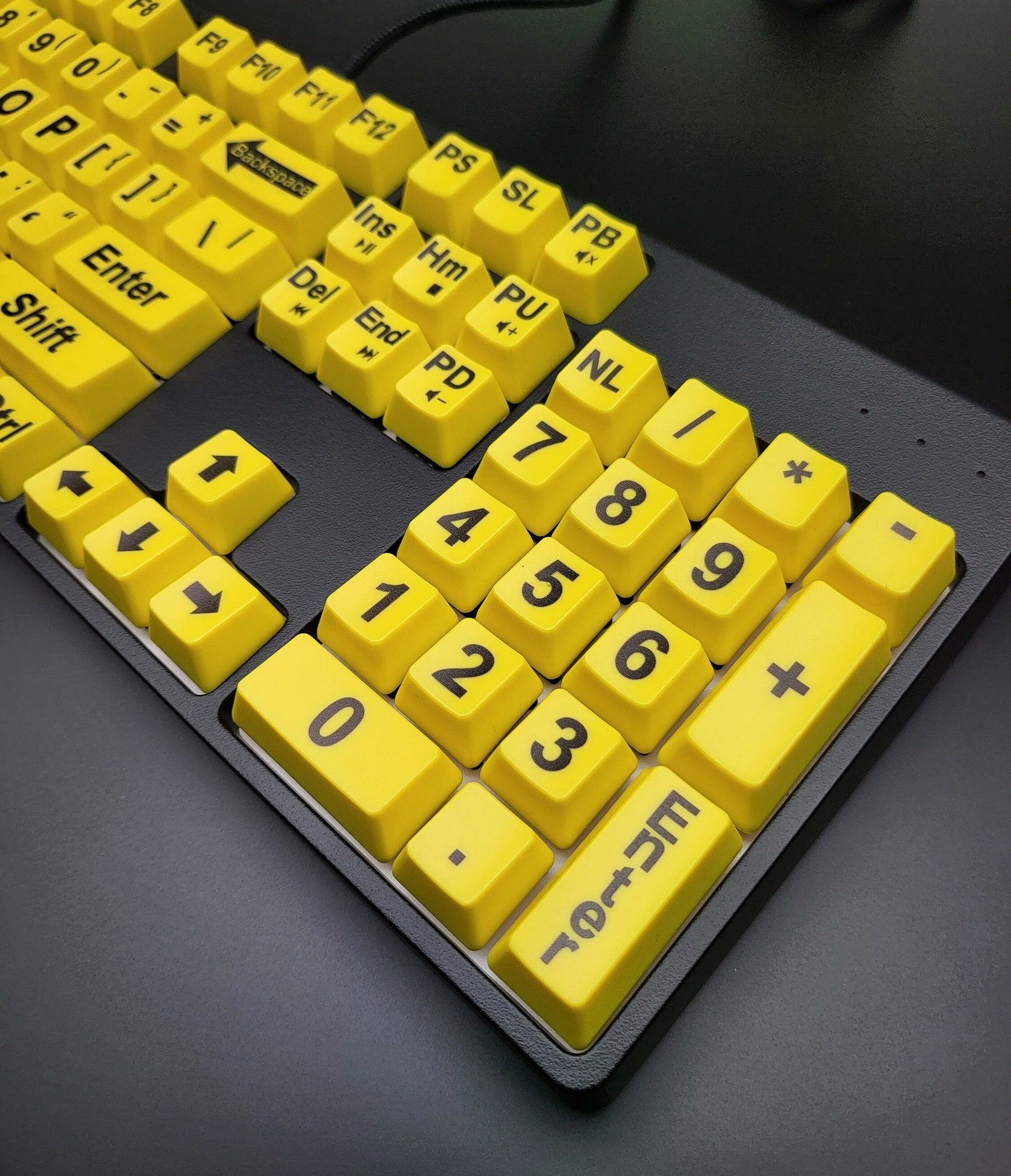 Custom Large Printed Mechanical Keyboard | Low Vision Mechanical ...