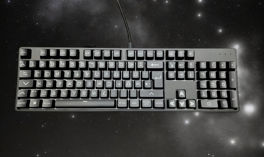 German Language Layout Starwars / Aurebesh Theme Mechanical Keyboard ...