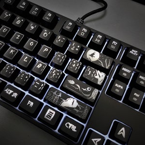 Spanish Language Layout Backlit Keycap Set - 104 Keys With 6.25 Layout ...