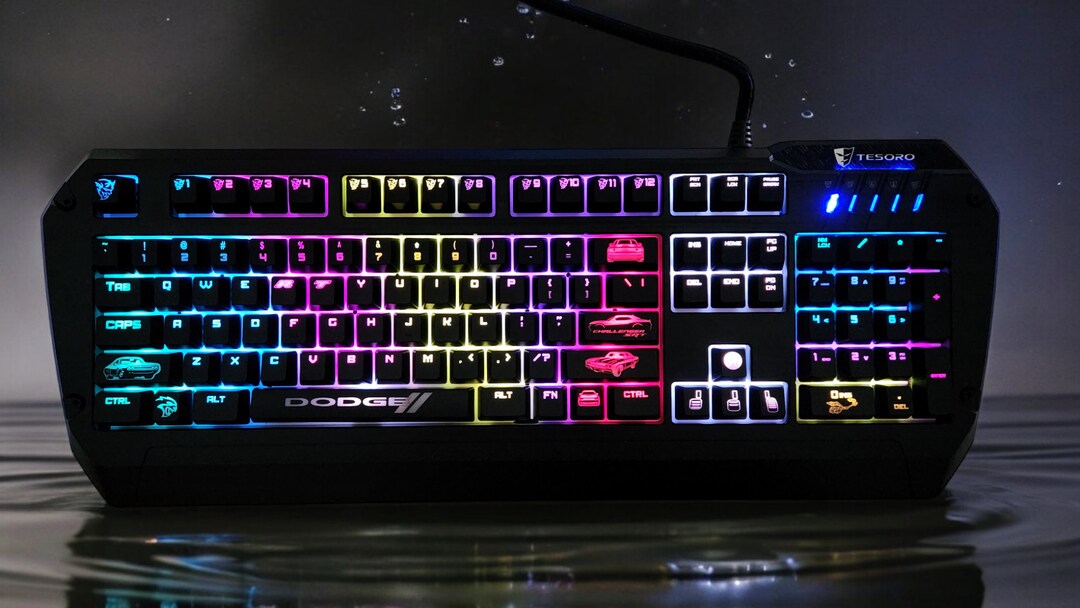 Dodge Challenger Theme RGB Mechanical Keyboard - Etsy UK