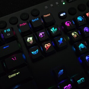 Low Profile - Custom Made Persona5 Characters Backlit Keycaps Pack - Etsy