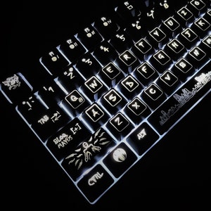 Spanish Language Layout Backlit Keycap Set - 104 Keys With 6.25 Layout ...