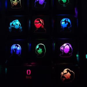 Low Profile - Custom Made Persona5 Characters Backlit Keycaps Pack - Etsy