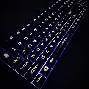 Starwars Aurebesh Theme Backlit Keycap Set | Artisan Keycap Set ...