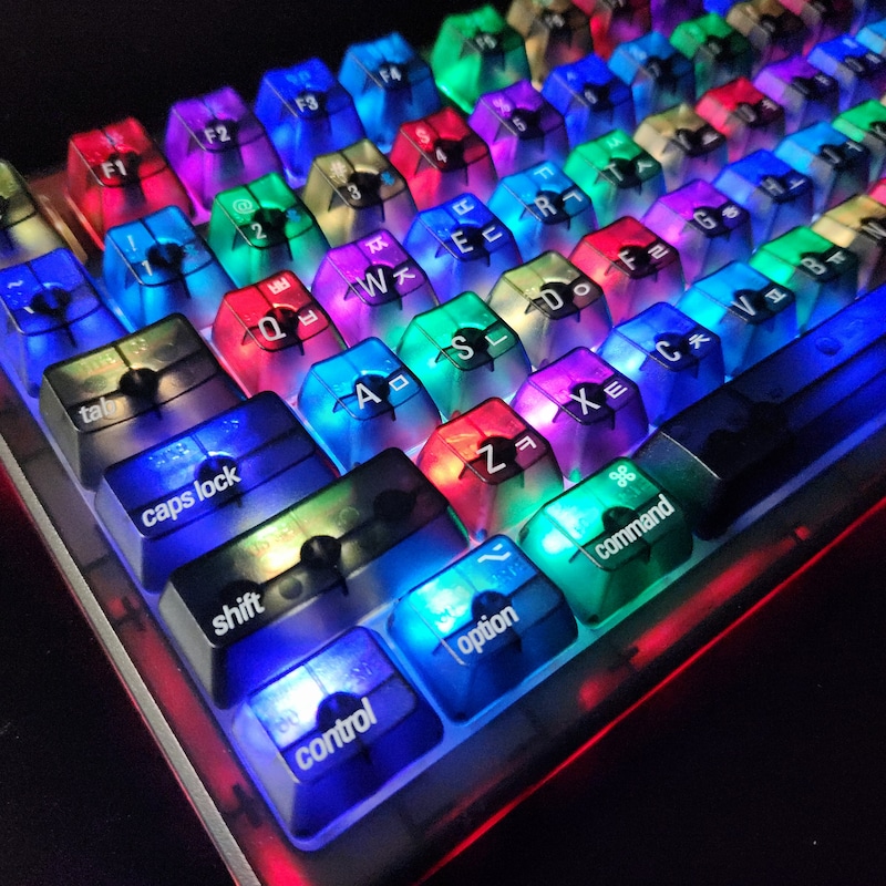 Korean English Keycaps - Etsy