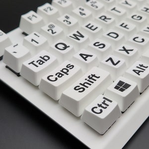 Large Printed Letter Mechanical Keyboard | Low Vision Mechanical ...