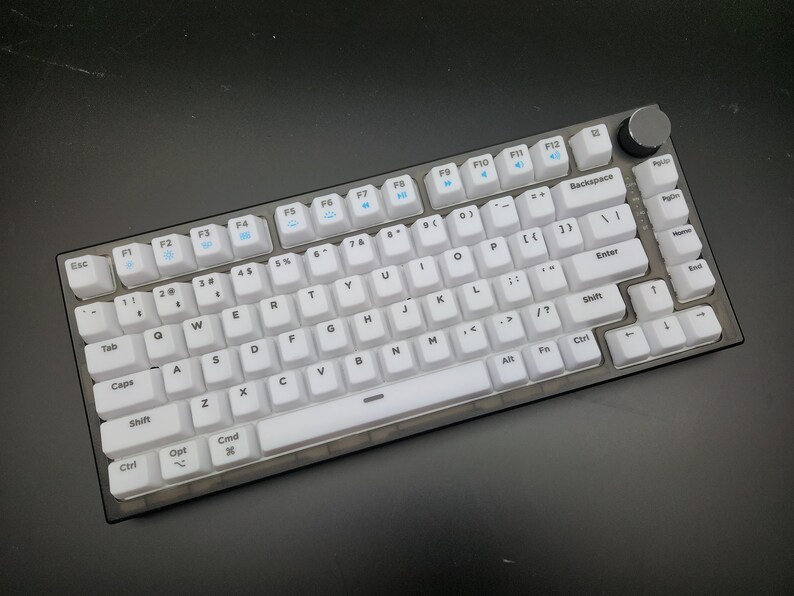 Frosted White Translucent Keycap Set for Mechanical Keyboard - Etsy