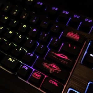 Dodge Challenger Inspired Keycap Set | Backlit Mechanical Keyboard ...