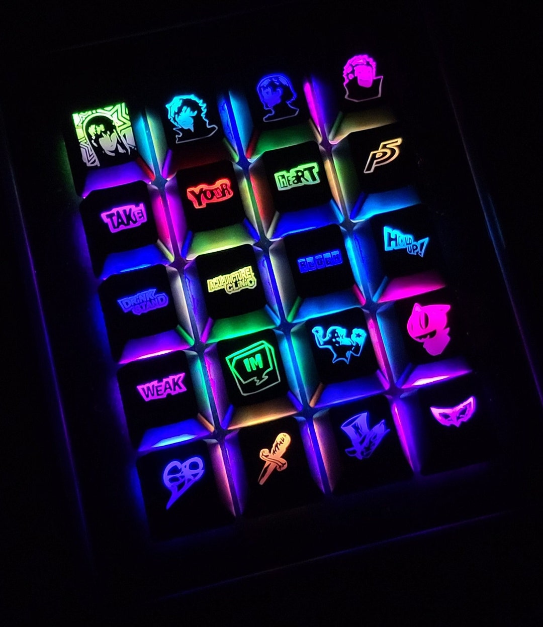 Custom Persona 5 Anime Theme Programmable Cherry MX RGB Mechanical ...