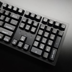 Nasa Font South-facing Legends Backlit Keycap Set-nasalization Font ...