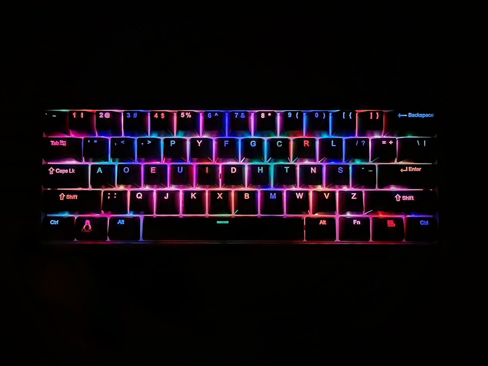 Dvorak Layout Backlit Keycap Set: RGB Mechanical Keyboard - Etsy