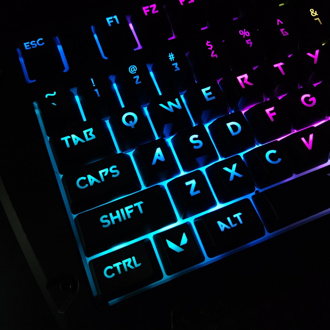 Valorant Gaming Backlit Keycap Set | Mechanical Keyboard Keycap Set for ...