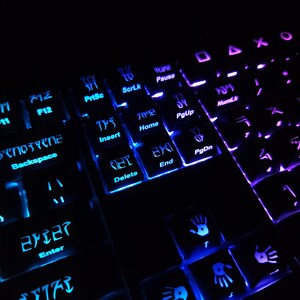 Daedric Font South-facing Legends Backlit Keycap Set | Keychron Backlit ...