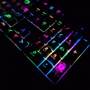 Spanish Language Layout Backlit Keycap Set - 104 Keys With 6.25 Layout ...