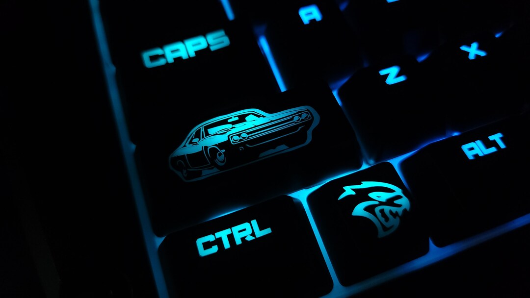 Dodge Challenger Inspired Keycap Set Backlit Mechanical Keyboard ...