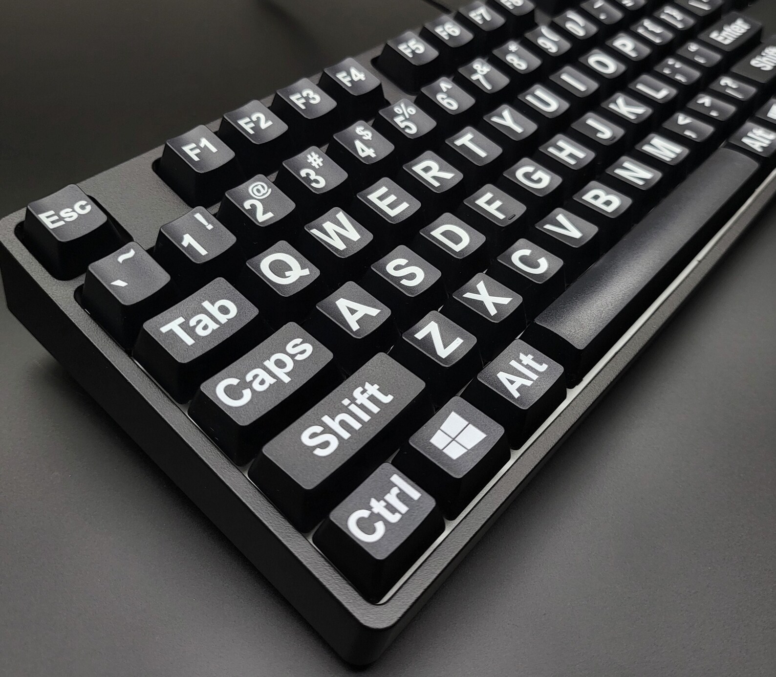 Custom Large Printed Mechanical Keyboard | Low Vision Mechanical ...