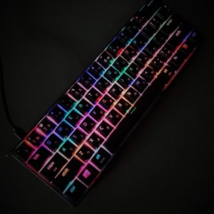 English & Japanese Dual Languages Backlit Keycaps Set for Mechanical ...