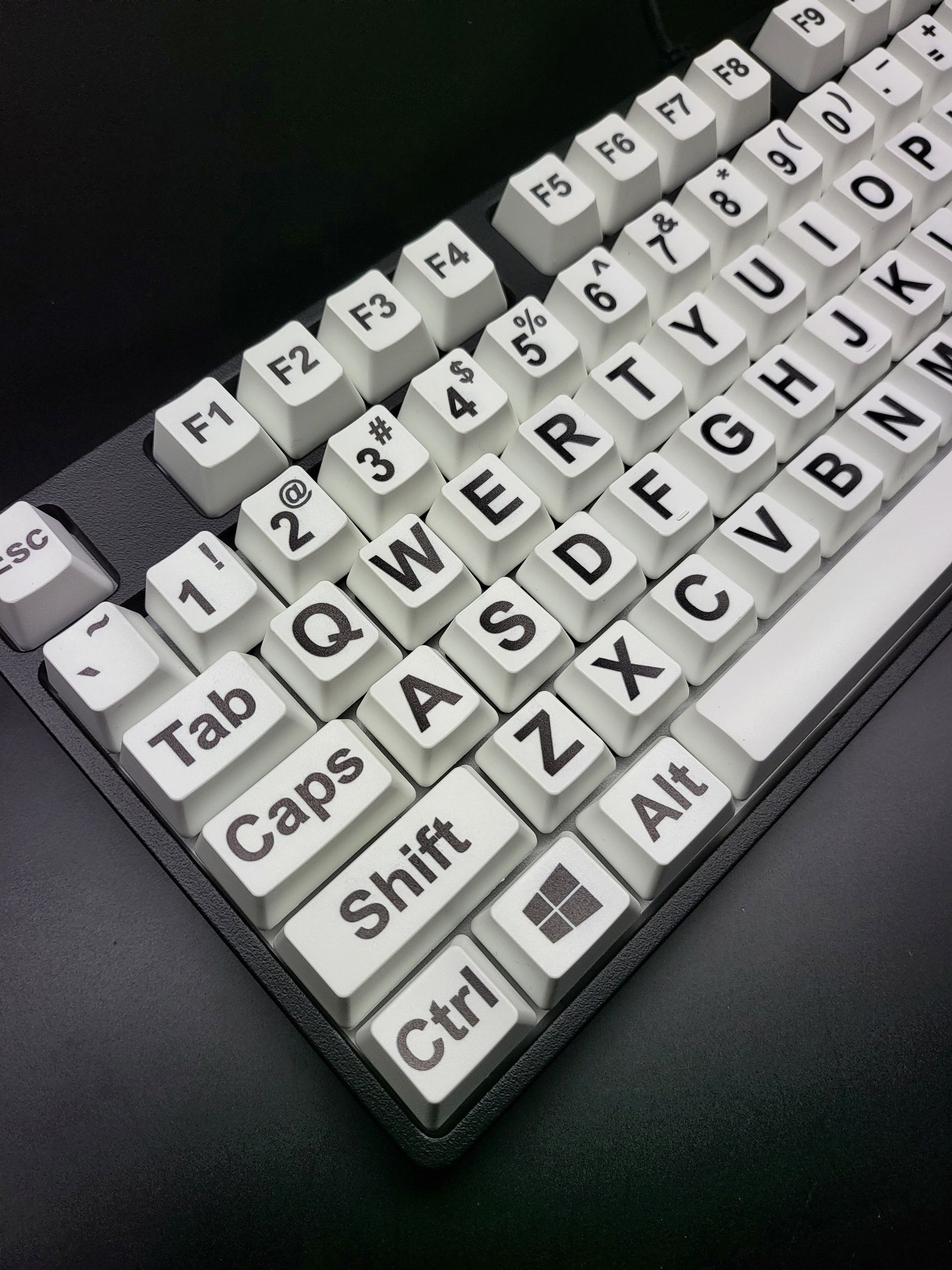 Custom Large Printed Mechanical Keyboard | Low Vision Mechanical ...