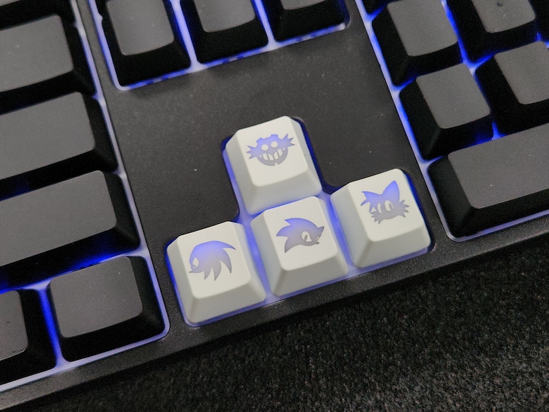 Sonic The Hedgehog-personages verlicht toetsenbordpakket | Toetsen mechanisch toetsenbord ...