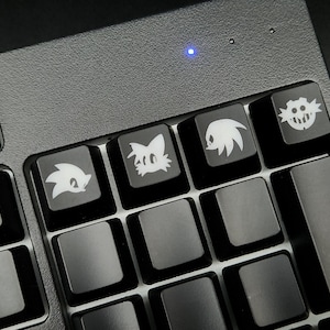 Sonic the Hedgehog Characters Backlit Keycap Pack | Mechanical Keyboard ...