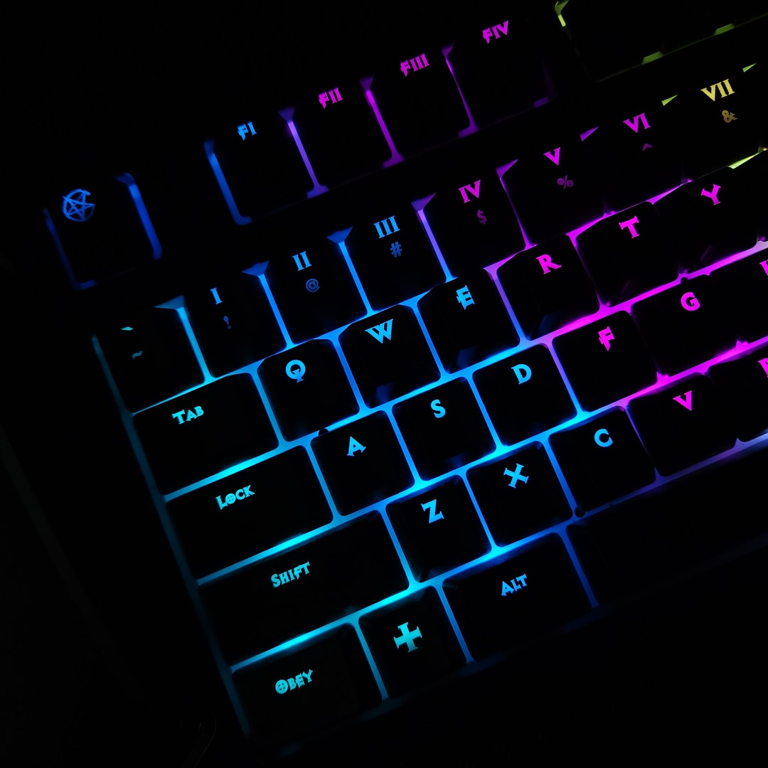Diablo Gaming Backlit Keycap Set Mechanical Keyboard Keycap Set for ...