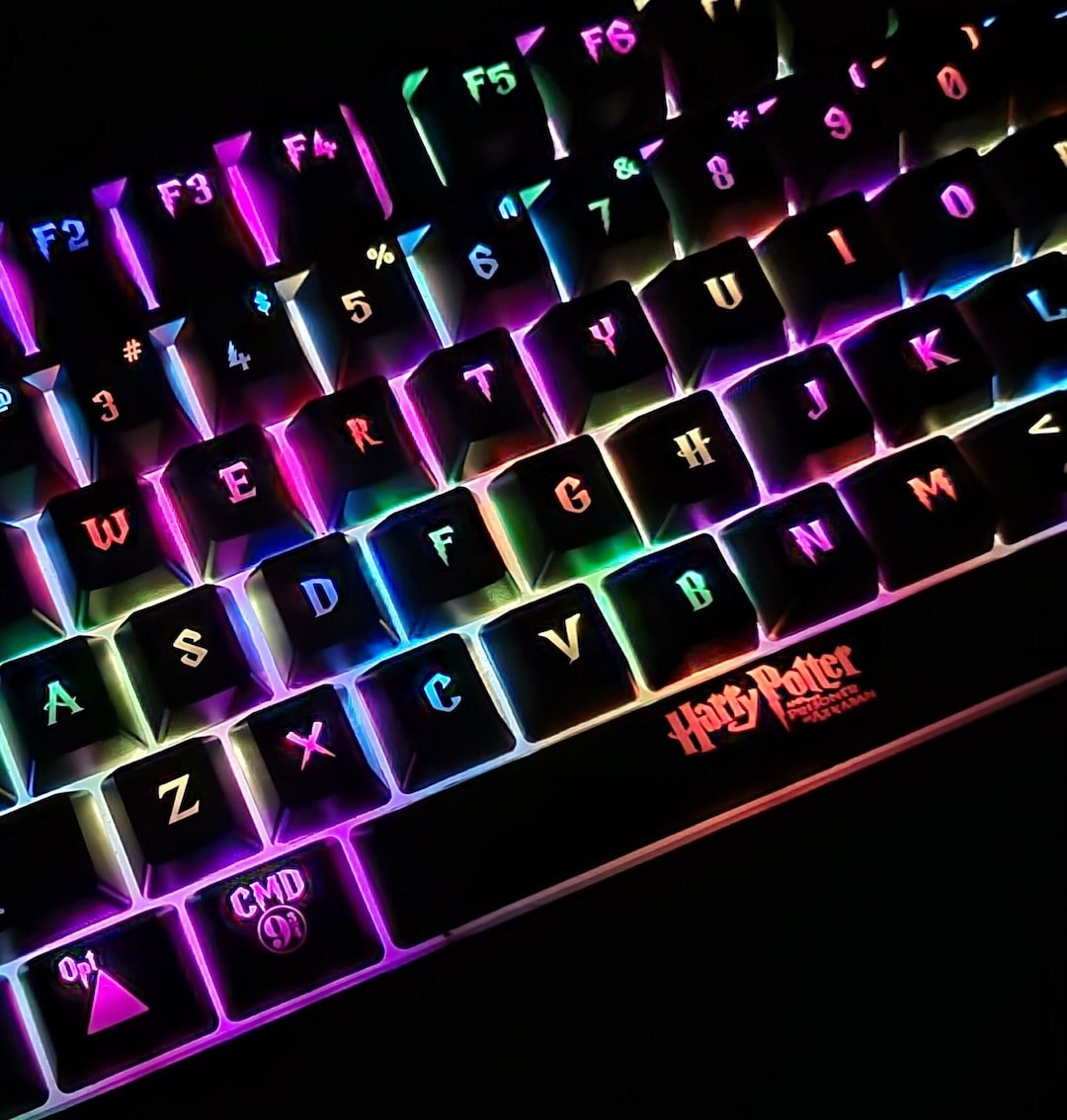 Harry Potter Theme Backlit Keycap Set for Mechanical Keyboard ...