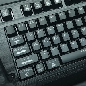 Halo Theme Backlit Keycap Set | Mechanical Keyboard Keycap Set for ...