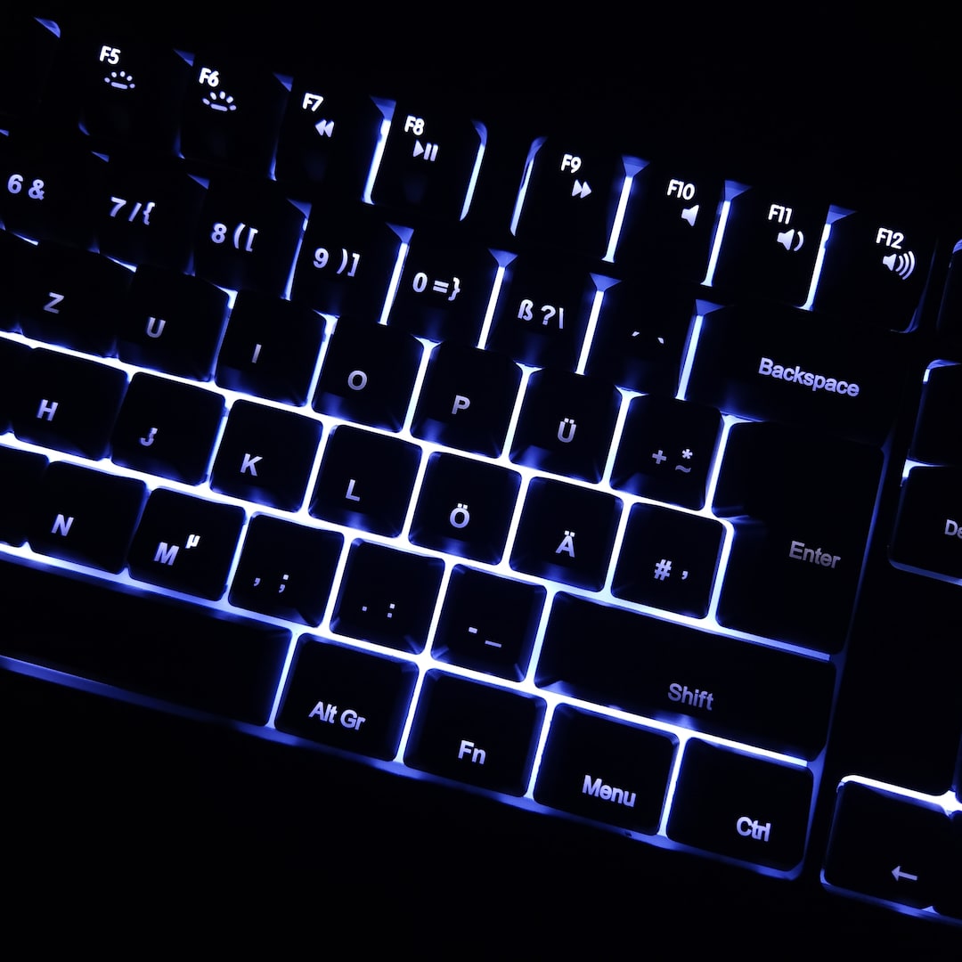 South Side Facing Backlit Keycap Set German Language Layout / ISO ...