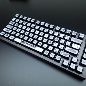 Persona5 Theme Inverted Pudding Keycap Set | Anime Keycap Set | Gaming ...