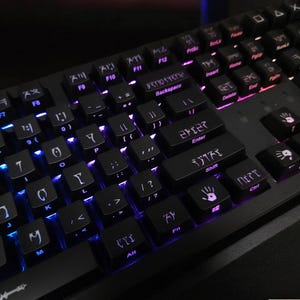 Daedric Font South-facing Legends Backlit Keycap Set | Keychron Backlit ...